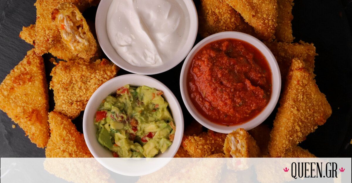 Τραγανές μπουκίτσες κοτόπουλου παναρισμένες με nachos - Queen.gr