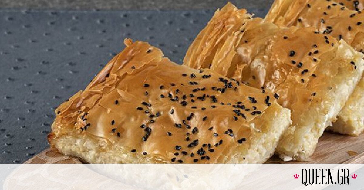 Συνταγή για αλμυρή μπουγάτσα με φύλλο κρούστας - Queen.gr