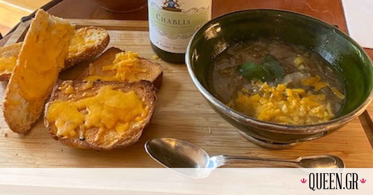 Συνταγή για την απόλυτη Αγγλική κρεμμυδόσουπα με φασκόμηλο και cheddar ...