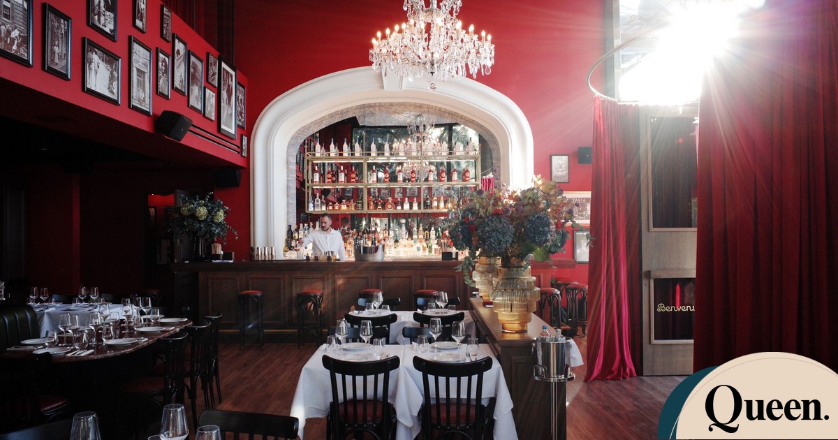 Δυνατή ιταλική κουζίνα και κομψά fun dining vibes σε ένα κατακόκκινο ...