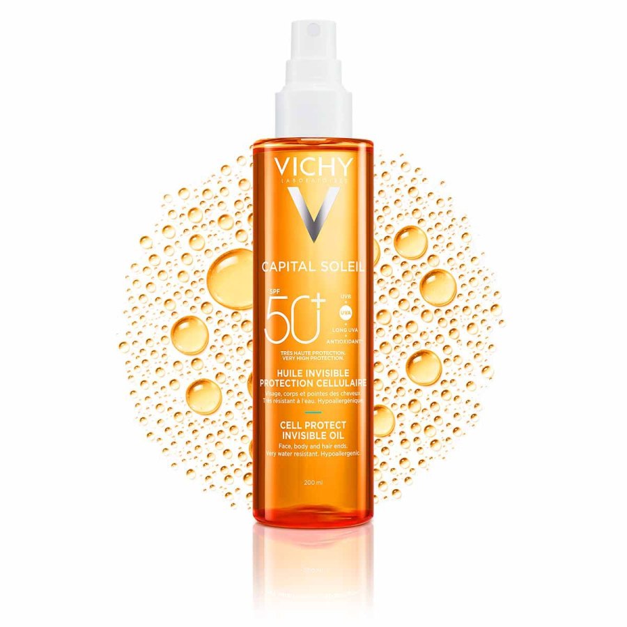 Vichy: Νέο αόρατο λάδι σώματος Cell Protect Invisible Oil SPF 50 - Queen.gr